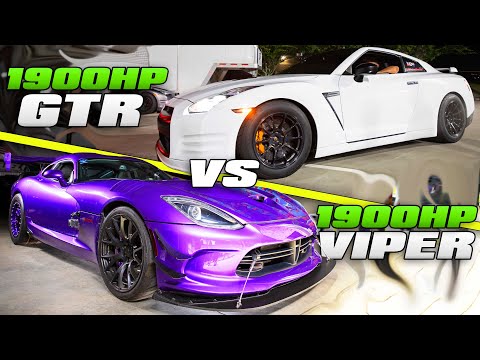 Twin-Turbo Dodge Viper Races 1,900 HP Nissan GT-R, Brutal Fight Follows ...