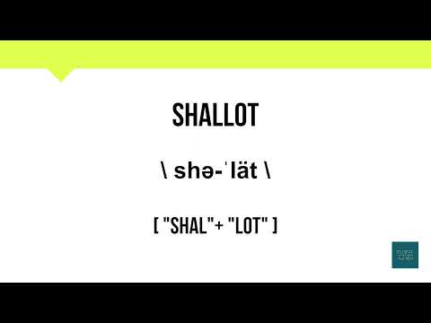 How To Pronounce shallot | Meaning | Pronunciation