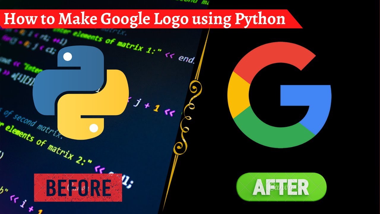 Make Google Logo in Python || Python Projects for beginners || Coder PC