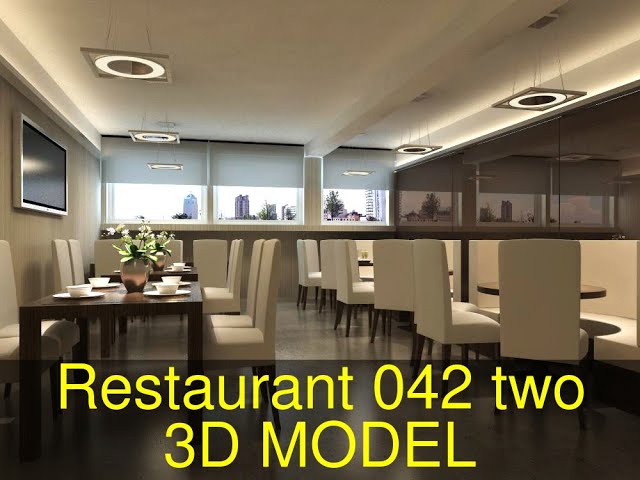 Restaurant 042 two 3D Model - FlatPyramid