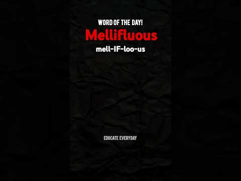 Learn Mellifluous meaning & pronunciation! #shorts #trending #mellifluous