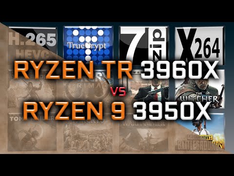Ryzen TR 3960X vs Ryzen 9 3950X Benchmarks - 15 Tests