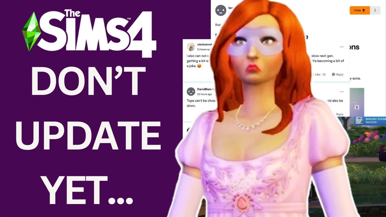 Sims 4 Update Warning (Trending Bugs)