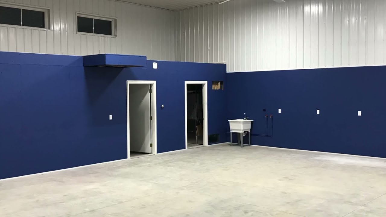 GARAGE SHOP MANCAVE INTERIOR ROOM BATHROOM HVAC OFFICE