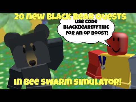 ONETT Added 20 new black bear quests! | Roblox Bee Swarm Simulator
