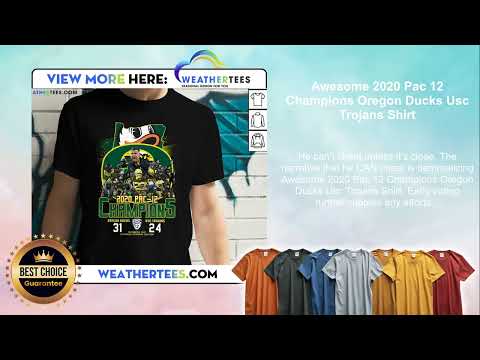 Awesome 2020 Pac 12 Champions Oregon Ducks Usc Trojans Shirt