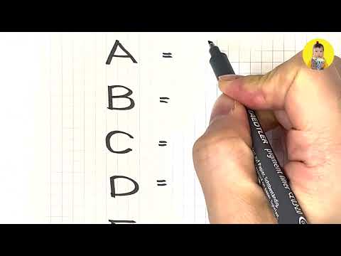 learn to write the Korean alphabet from A to Z / English handwriting | Calligraphy with TK