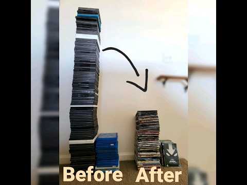 The smidge of before to after of Tarifold DVD sleeves
