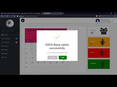Electronic Medical Records System EMR using PHP DEMO