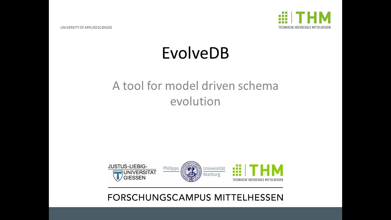 EvolveDB - A tool for model-driven schema evolution