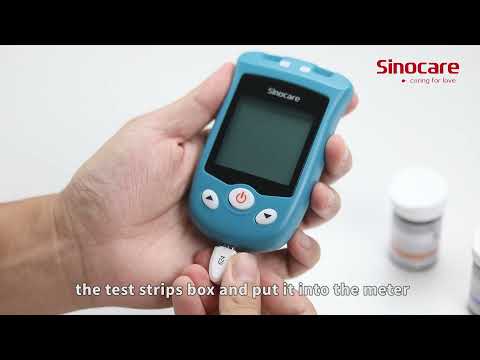 How to use Sinocare Safe AQ UG Blood Glucose & Uric Acid Monitor