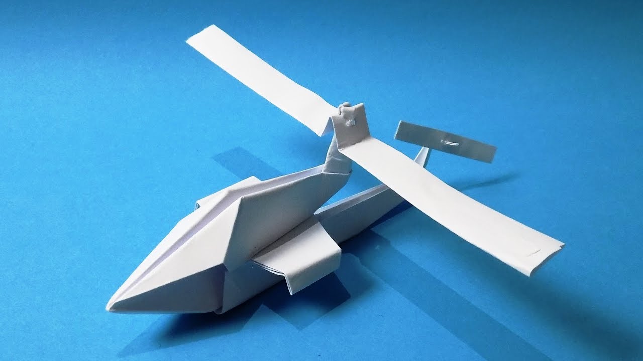 Origami Helicopter - How to make a Paper Helicopter