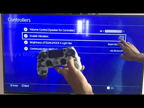 How to Turn On/Off Dual Shock Controller Vibration in PS4 or Playstation Pro?