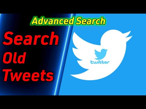 How to search old tweets by date and user