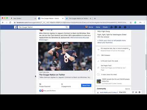 How to put twitter post onto your facebook post
