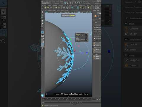 Live surface: Maya 3D modelling tips and tricks part 3 #3dart