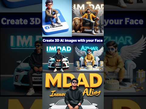 3D Characters For Social MediaEditing | Instagram New Trend | Bing Ai Image #shorts