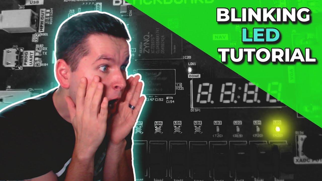 How to create a Blinking LED on FPGA? | Xilinx FPGA Programming Tutorials