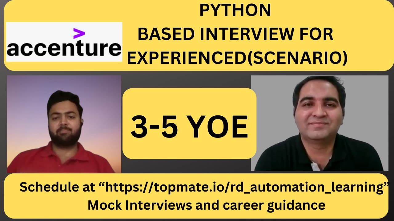 Python Interview Questions and Answers  - Python Interview Questions| 3+ YOE