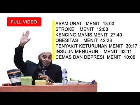 Dr Zaidul Akbar membahas Asam Urat , Stroke, Diabetes, Obesitas, Penyakit Keturunan,Cemas Depresi