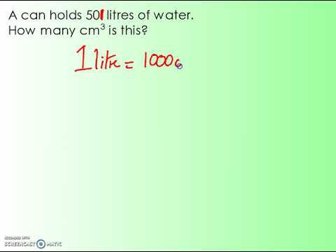 Litres to cm3
