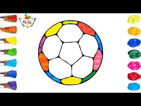 Soccer Ball Coloring Page For Kids