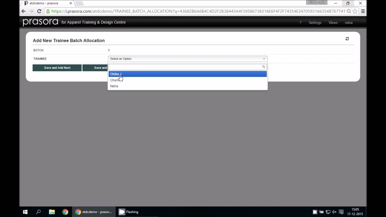 Trainee  Batch   Allocation