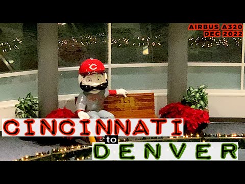 Flying Cincinnati to Denver - Airbus A320 United Airlines Full Flight Trip Report CVG DEN
