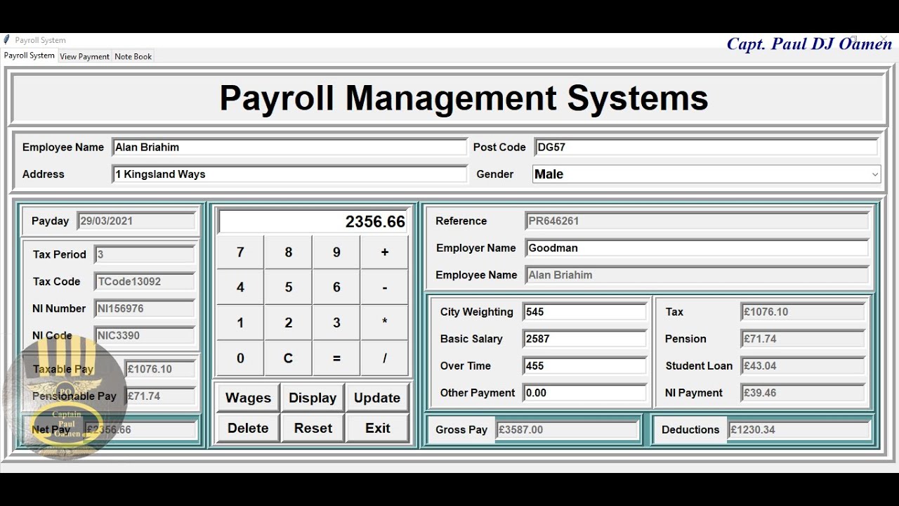 Overview of How to Create Payroll Management System with MySQL Database in Python