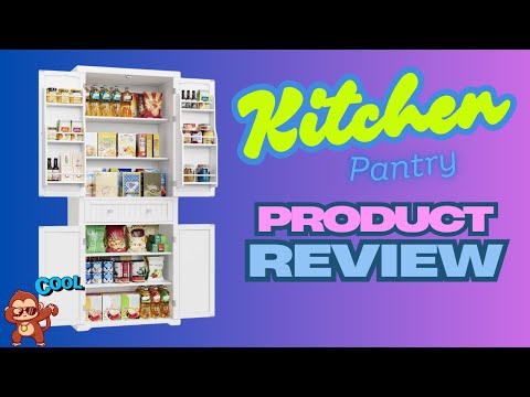 Check out this COOL Kitchen PANTRY Cabinet I Got off of Amazon | Product Review