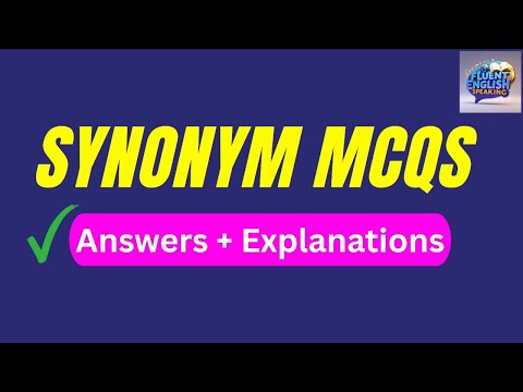 Synonym MCQs for English Fluency | Boost Vocabulary Fast with Simple Explanations