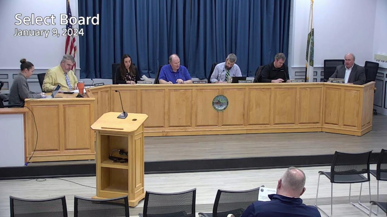 Select Board meeting January 9, 2024