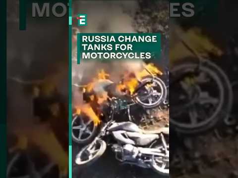 After garage tanks Russians start using motorcycles for war