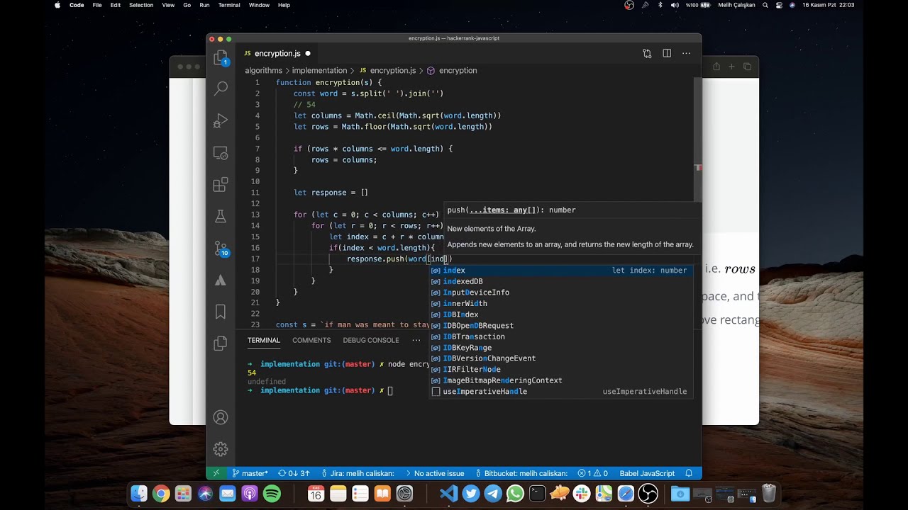 Hackerrank - Encryption