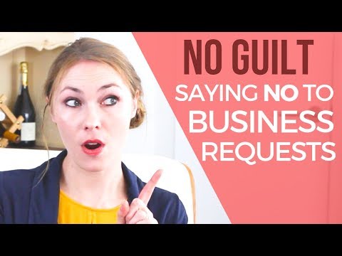 Learning to say NO - to Business Requests & Favors