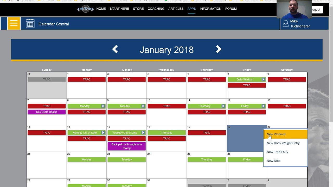 Training Log Changes Jan2018