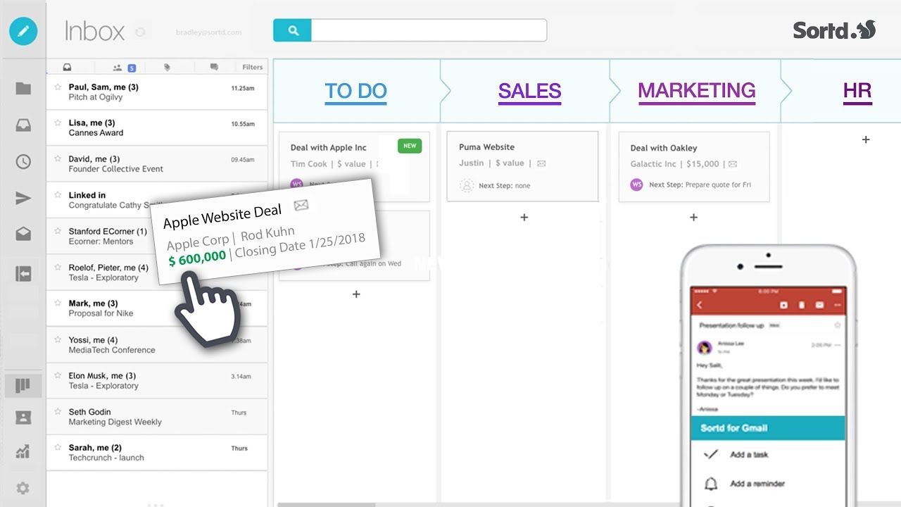Sortd for Gmail with Add-on