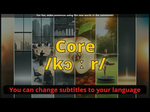 Core meaning with 5 examples