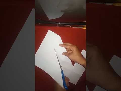 Letter Z.How to cut Z. Short bond paper size. 3x4 fold as guide