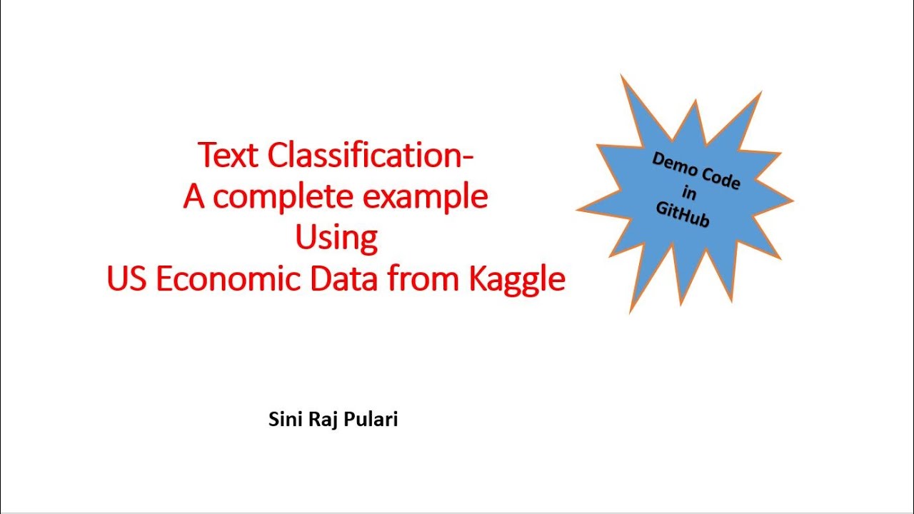 NLP Text Classification-A complete example Using US Economic Data from Kaggle Demo -GitHub Code