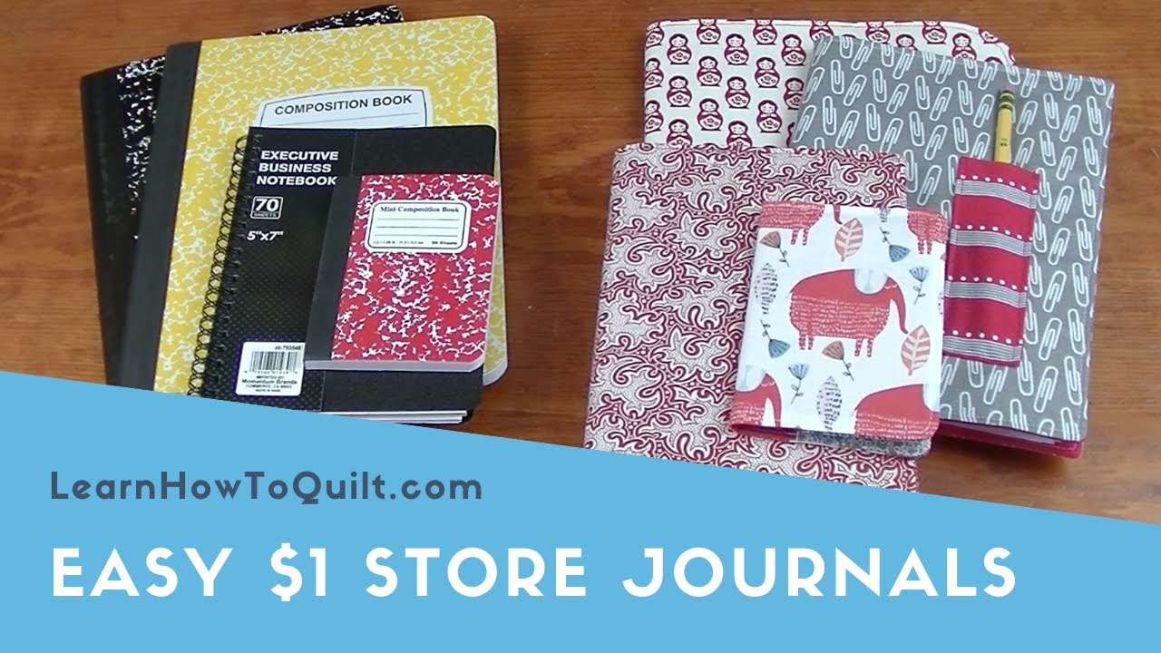 Fast, EASY, Inexpensive Dollar Store Notebook Covers