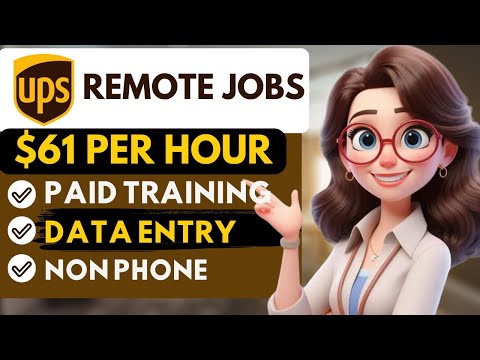 UPS is Hiring Remote! Paid Training No Phone Remote Work From Home Jobs 2025
