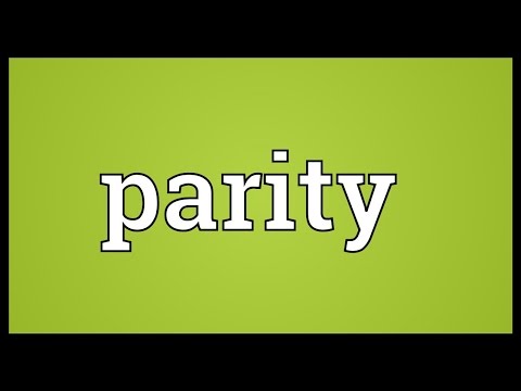 Parity Meaning