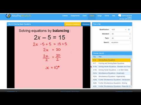 Using mathswatch ks3