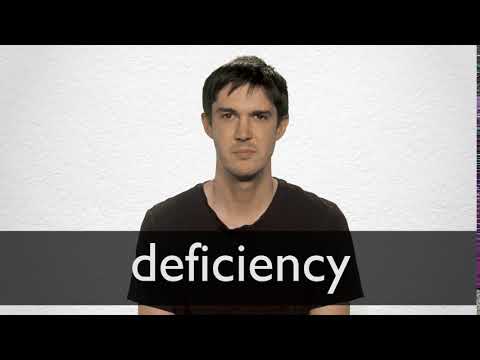 How to pronounce DEFICIENCY in British English