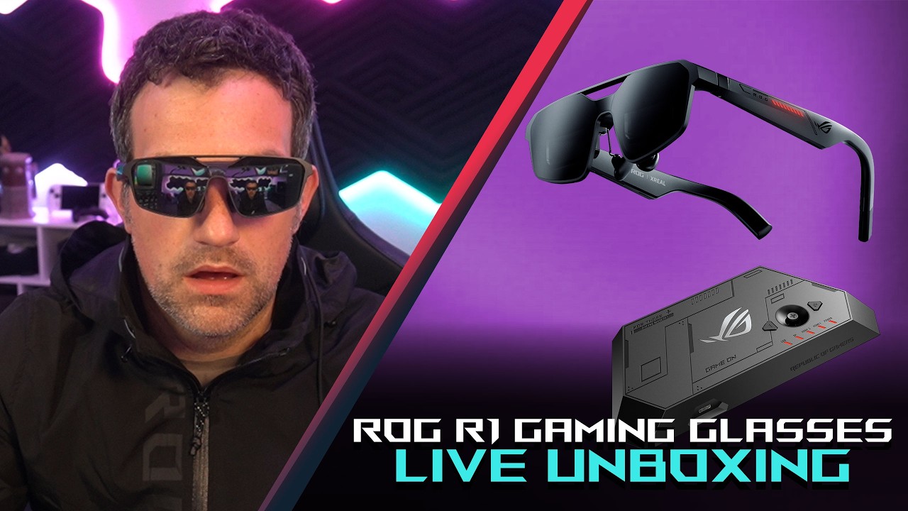 This changes EVERYTHING! ROG XREAL R1 Gaming Glasses unboxing