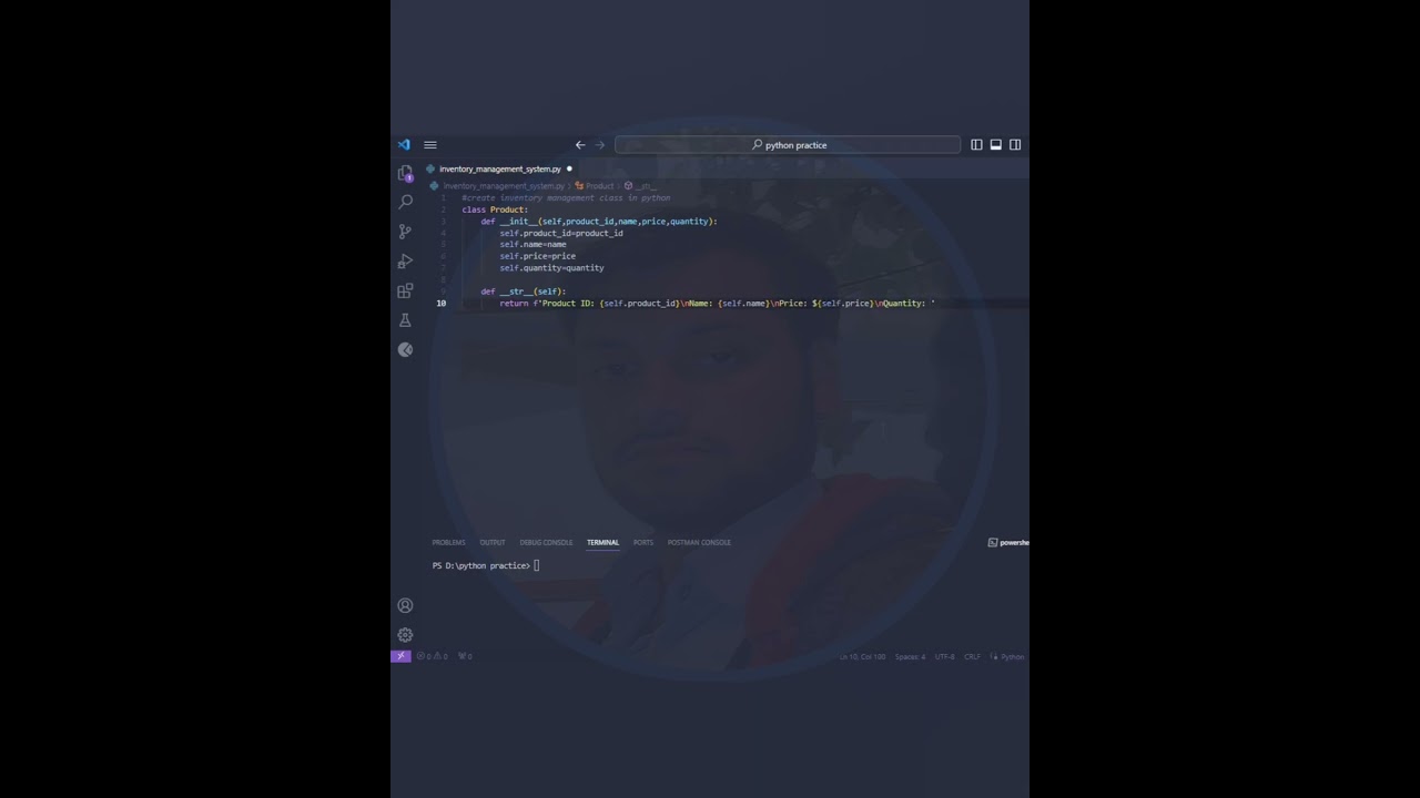 Create Product Inventory Management Class In Python