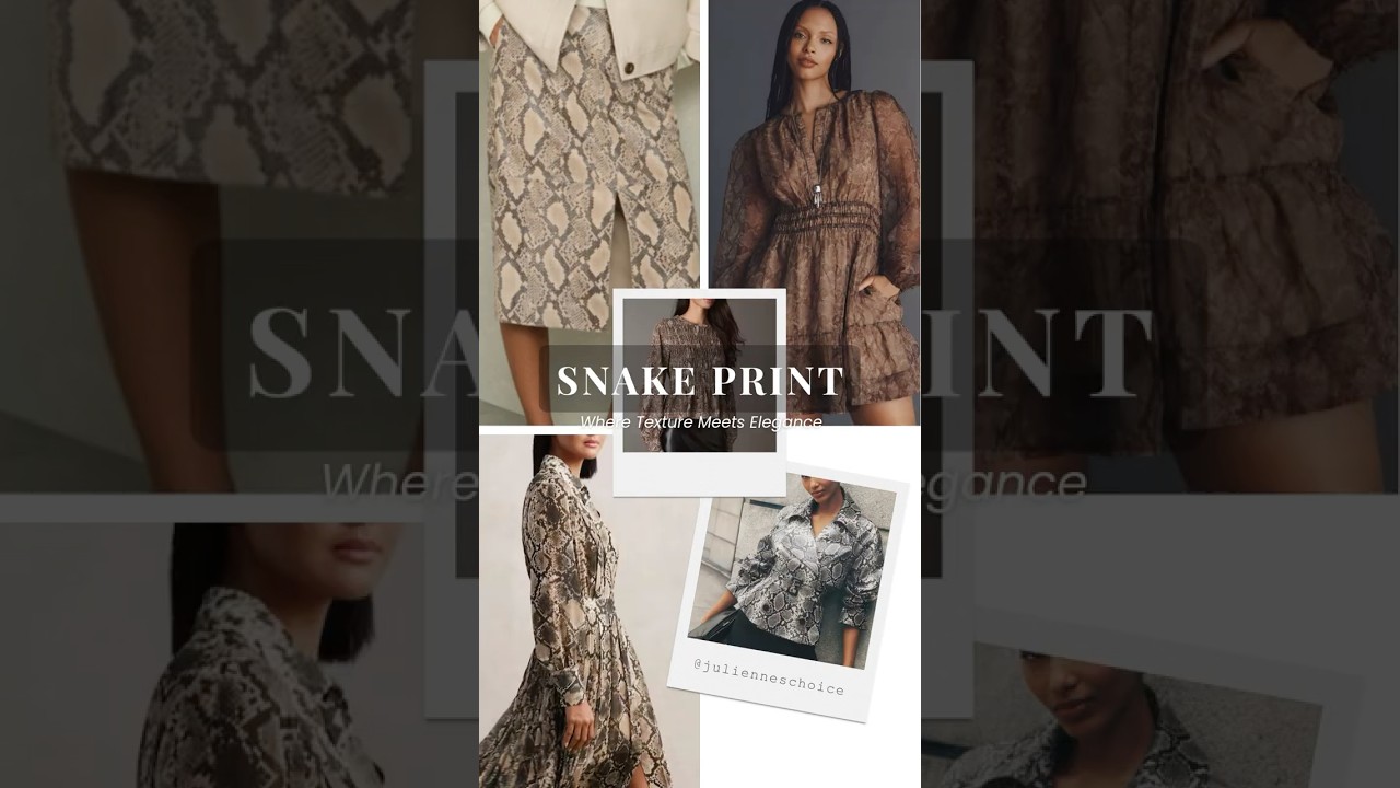 FW 2025 Snake Print — Subtle Luxury in Motion