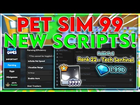 [✨NEW] Pet Simulator 99 Script Hack | Auto Farm Quests + Gems | Free Gamepasses | *WORKING  ON PC*