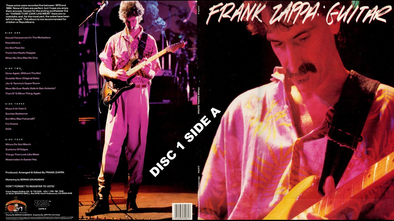 Frank Zappa .Guitar ,1988  ( DISC 1 SIDE A )